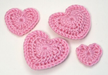 25+ free & easy crochet heart patterns - Jenny & Teddy
