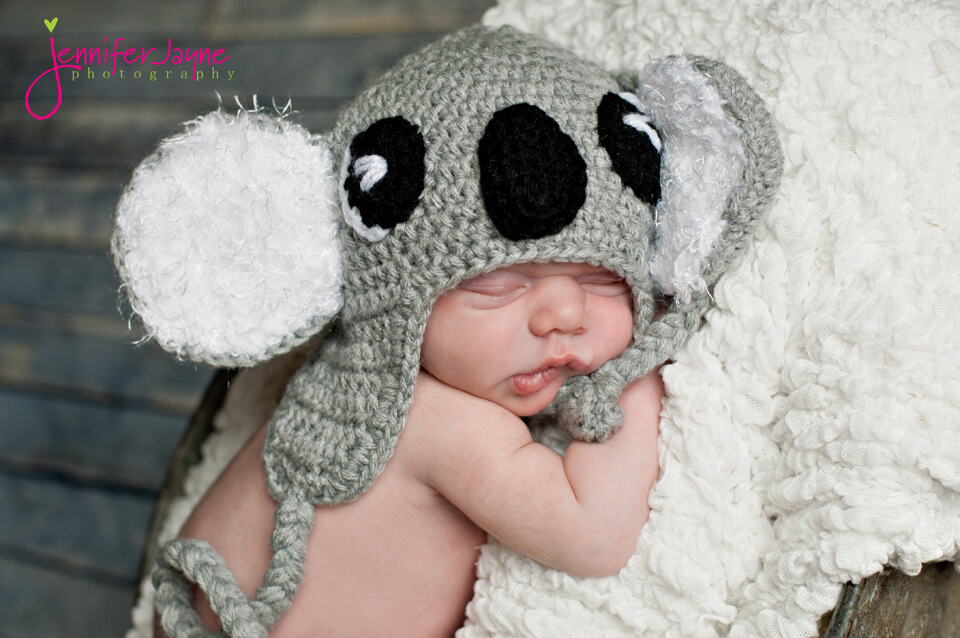 koala crochet hat-free pattern - Jenny & Teddy