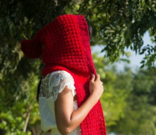 Red Riding Hood Crochet Cape