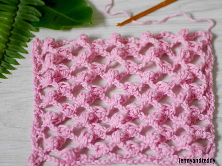 how to crochet fancy shell stitch - Jenny & Teddy