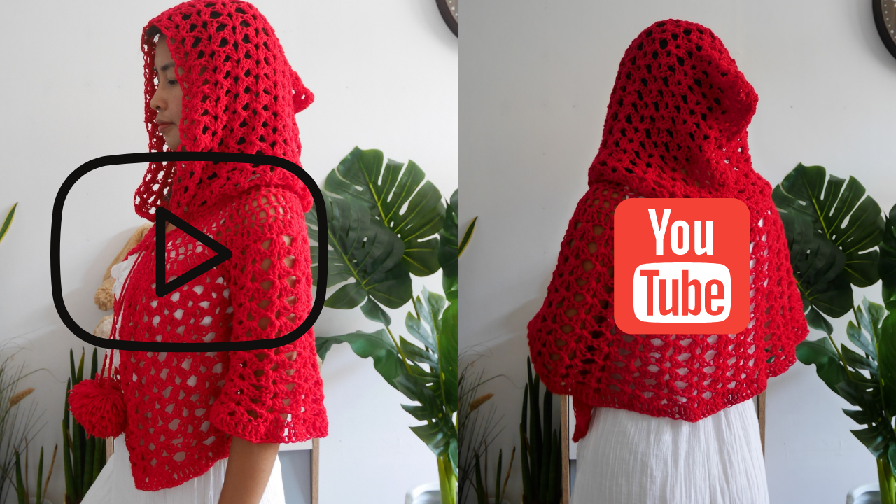 Easy lace crochet cape free pattern with video-jennyandteddy