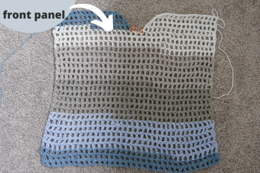 Quick crochet mesh top free pattern Jenny & Teddy