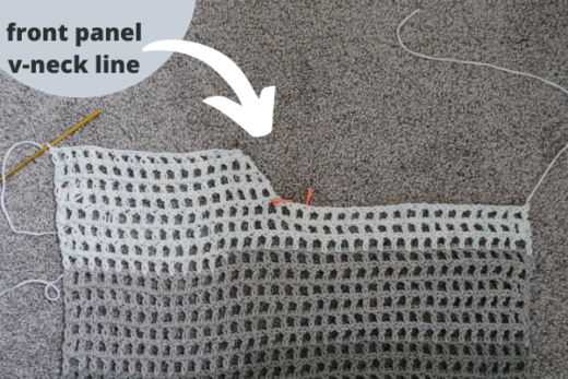 Quick crochet mesh top free pattern Jenny & Teddy