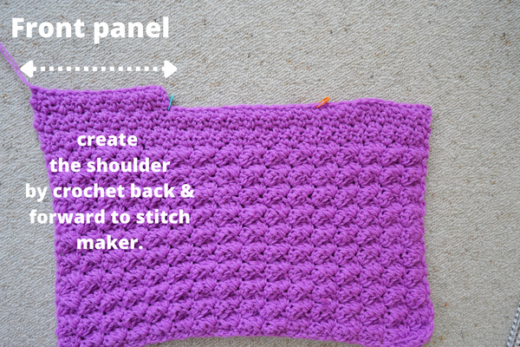 Easy chunky crochet sweater free pattern.