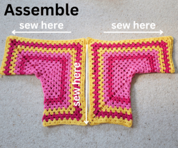 Free Hexagon Crochet Cardigan Pattern: Candy Pop